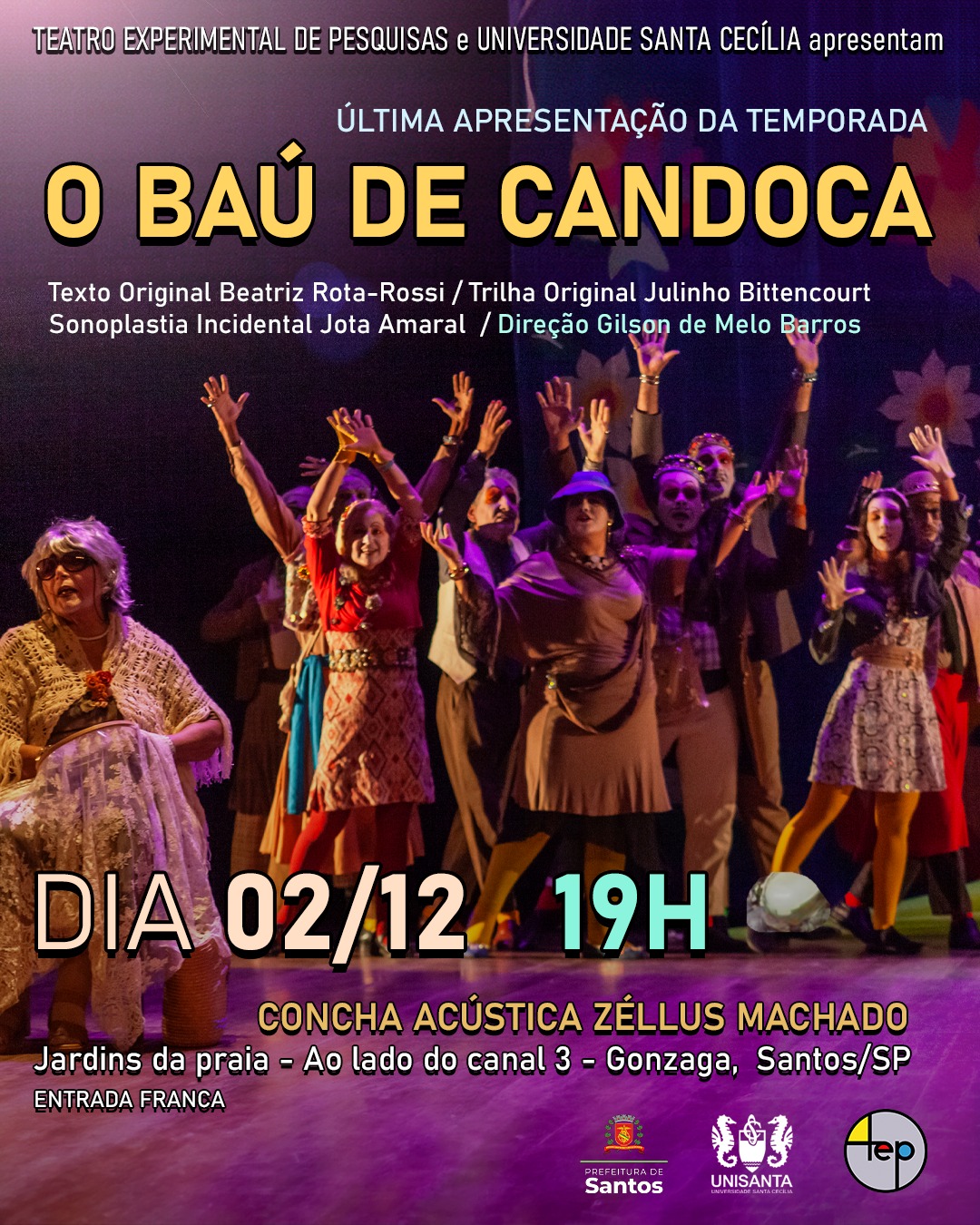 O Baú de Candoca na Concha Acústica Zellus Machado - Notícias Unisanta